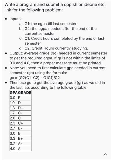 Solved Write A Program And Submit A Cppsh Or Ideone Etc