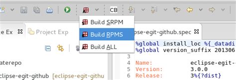 Linux Tools Project SpecfileEditor User Guide Eclipsepedia