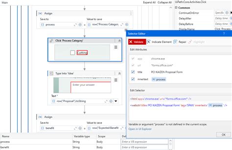 Body Could Not Find The UI Element Corresponding To This Selector ERROR Studio UiPath