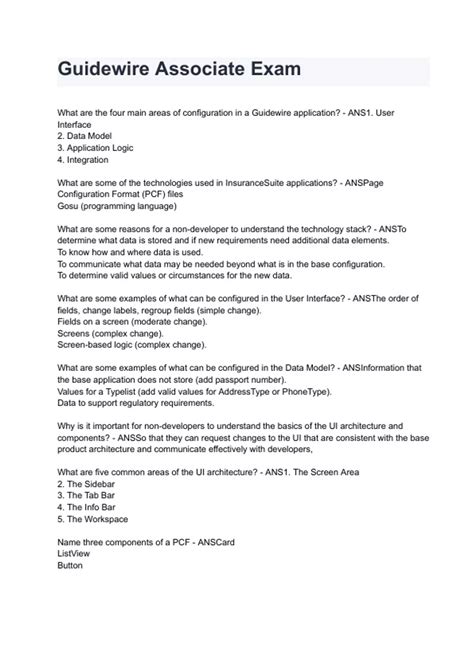 Guidewire Associate Exam 2024 2025 Questions With 100 Correct Answers Updated And Verified