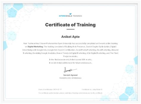 digitalmarketing certified opentowork aniket apte