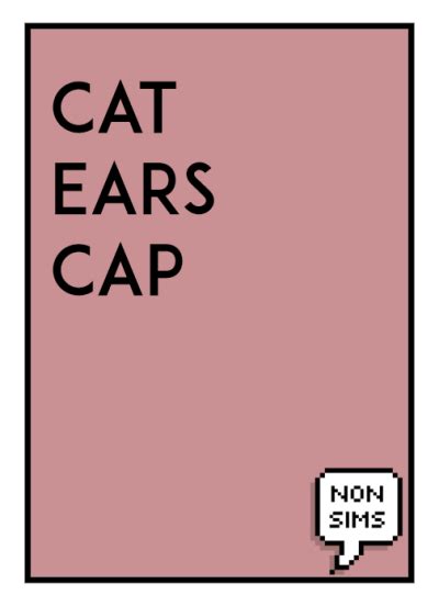 Ts4 Cat Ears Cap Finally Got My Cap In The Sims 4 Tumbex