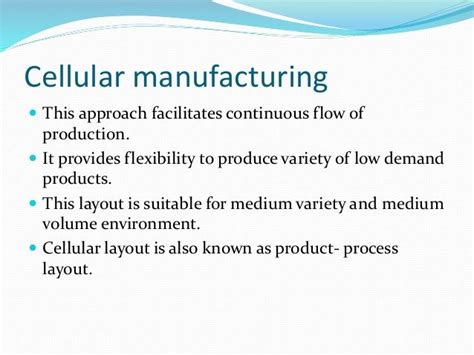 Cellular Manufacturing