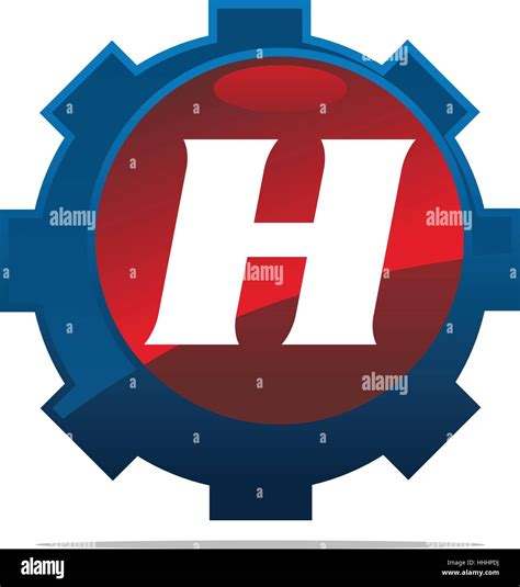 H Gear Logo Stock Vector Images Alamy