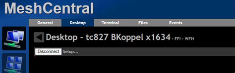 Mesh Agent Desktop Connecting To A Black Screen Updated To Latest Version Still Happening