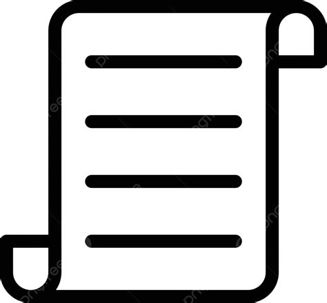 Document Isolated Paper Pencil Vector Isolated Paper Pencil Png And