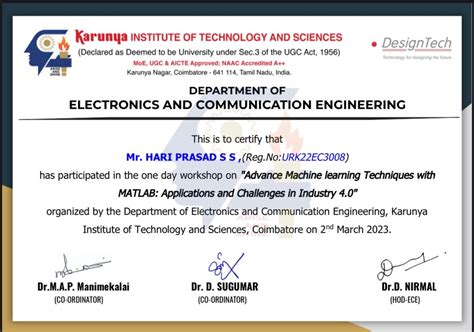 Hari Prasad Ss On Linkedin Ai Machinelearning Advancedworkshop
