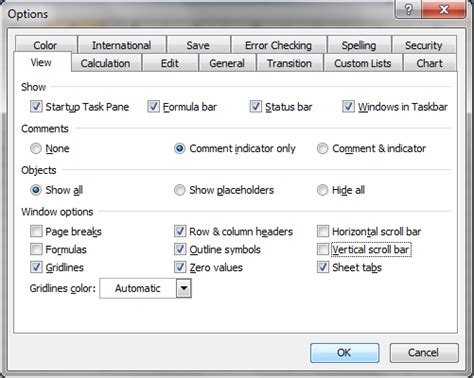 Hide Horizontal Or Vertical Scrollbar In Excel Workbook Lets Excel In Excel