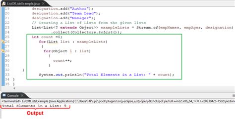 List Of Lists In Java How To Create Iterate And Access It