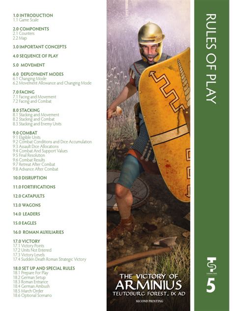 Victory Of Arminius Game Rules Guide Pdf Roman Legion Flanking