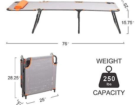 PORTAL Adjustable Portable Cot For Adults