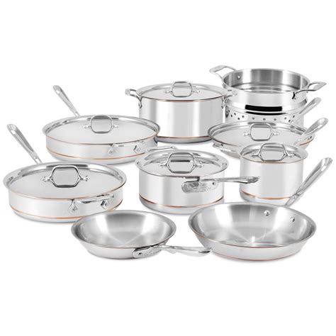 All Clad Copper Core Cookware Set 15 Piece Cutlery And More