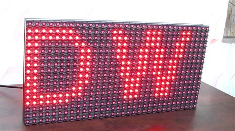 p10 32x16 led matrix interface youtube