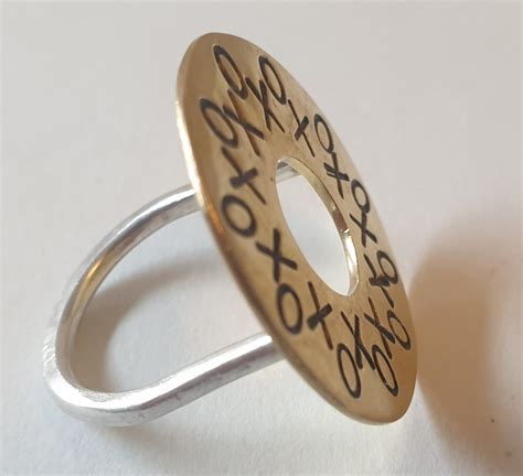 Brass Circle Ring Coppermoss Jewellery