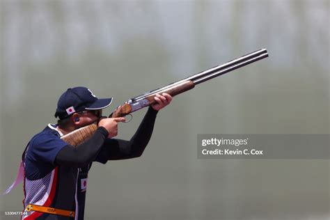 Hiroyuki Ikawa Of Team Japan During The Mens Skeet Qualifications
