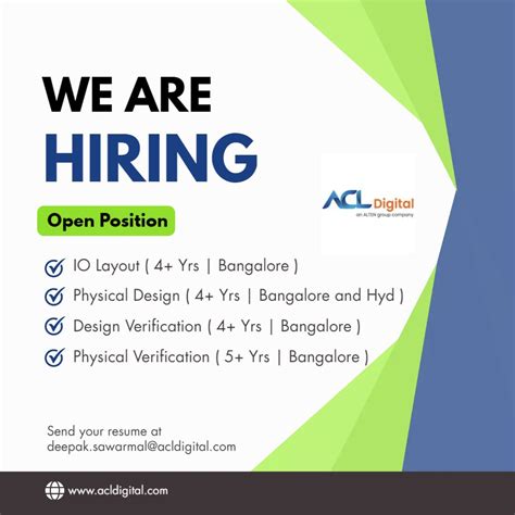 Deepak Jangid On Linkedin Hiring Vlsihiring Semiconductor