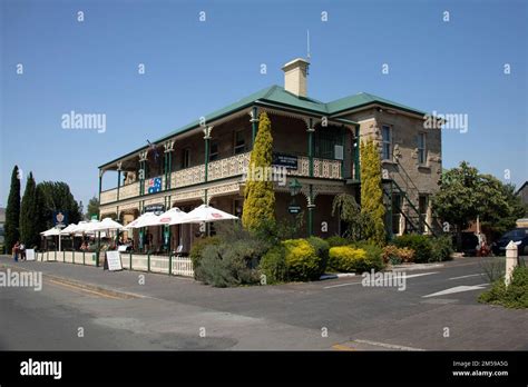 The Richmond Arms Hotel In Richmond Village Tasmania Australia Stock