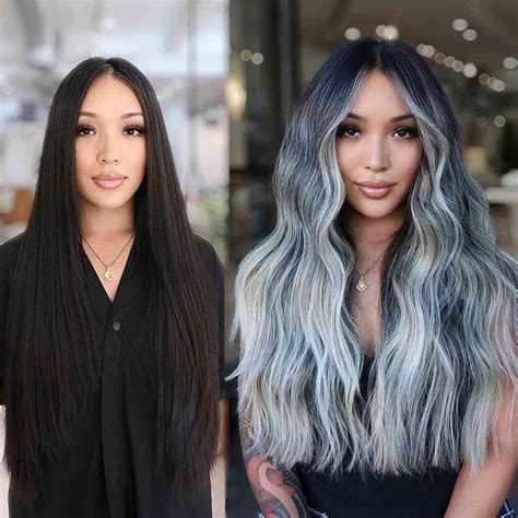 Balayage Black Hair Straight 50 Best Balayage Straight Hairstyles