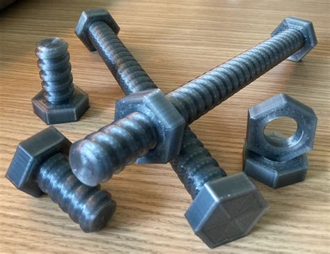 Thick 3d Printed Bolt By Felix Quehl Download Free Stl Model
