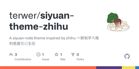 GitHub terwer siyuan theme zhihu A siyuan note theme inspired by zhihu 一款知乎风格的思源笔记主题