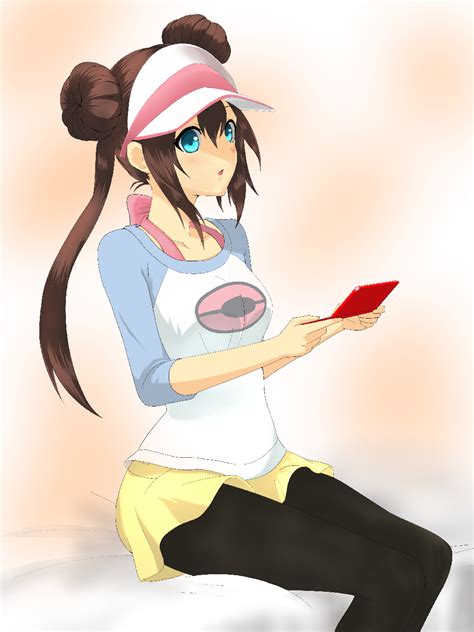 Safebooru 1girl Black Legwear Blue Eyes Blush Brown Hair Double Bun