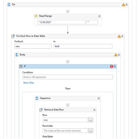 for each datarow something else uipath community forum
