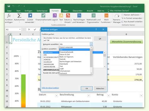 Excel Parameter Für Eingebaute Funktionen Abrufen Jörg Schieb