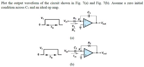 Solved Plot The Output Waveform Of The Circuit Shown In Fig Chegg