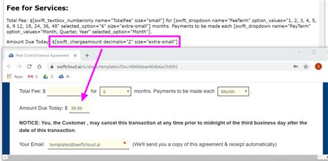 Electronic Signature With Payment Sign Pay SwiftCloud Support