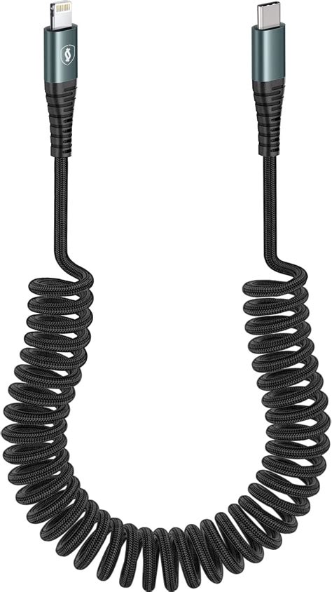 Amazon Com Miger Coiled Lightning Cable Pack Ft In Multi Charging Cable W Fast