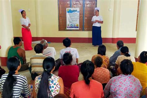 မင်းလှမြို့ ကွက်သစ်ရပ်ကွက်၌ ပြင်းထန်ဝမ်းပျက်ဝမ်းလျှောရောဂါအကြောင်း အသိပညာပေးဟောပြောပွဲ ပြုလုပ