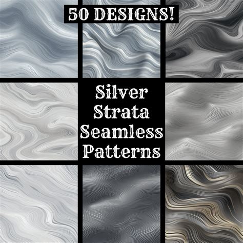 Silver Strata Seamless Digital Paper Printable Scrapbook Paper