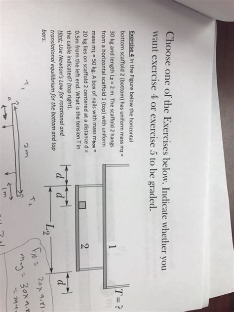 Solved In The Figure Below The Horizontal Bottom Scaffold Chegg