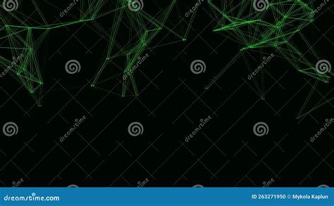 Business Futuristic Backdrop Network Connection Structure Cyberspace With Moving Particles
