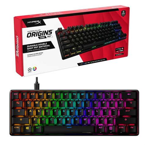 HyperX Alloy Origins Small RGB Mechanical Gaming Keyboard US Layout HyperX Red Switches
