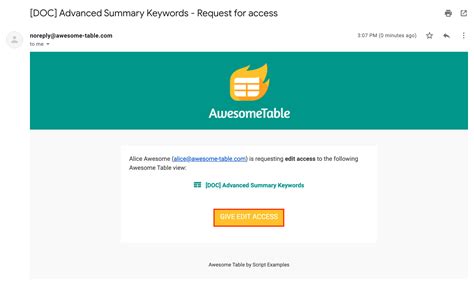Allow Other People To Edit Your App Documentation — Awesome Table Support
