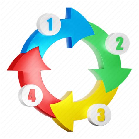 Arrow Steps List Direction Diagram Report Infographic 3d Illustration Download On Iconfinder