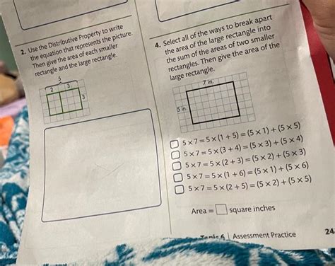 solved 2 use the distributive property to write the