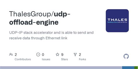 Github Thalesgroupudp Offload Engine Udp Ip Stack Accelerator And