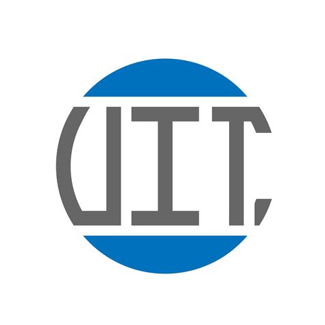 Vit Letter Logo Design On White Background Vit Creative Initials