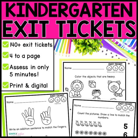 15 Free Math Exit Tickets For K 2 Classrooms Simply Creative Teaching
