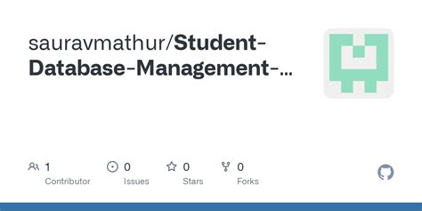 GitHub Sauravmathur Student Database Management System Mysql Python Tkinter