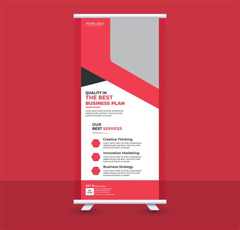Roll Up Banner Design 13720204 Vector Art At Vecteezy