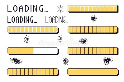 Pixel Art Bar Progress Stock Illustrations 388 Pixel Art Bar Progress Stock Illustrations