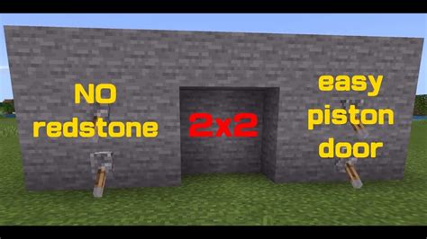How To Make A Simple Sticky Piston Door At Audrey Begay Blog