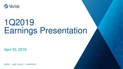 Verisk Analytics Inc 2019 Q1 Results Earnings Call Slides Nasdaq