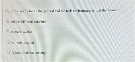 Solved The Difference Between The General And The Task