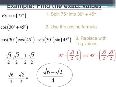Ppt Sum And Difference Formulas Powerpoint Presentation Free