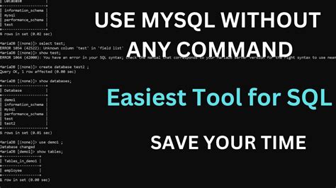 How To Use Mysql Without Command Line How To Use Mysql Command Line