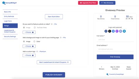 How To Create A Giveaway With SweepWidget